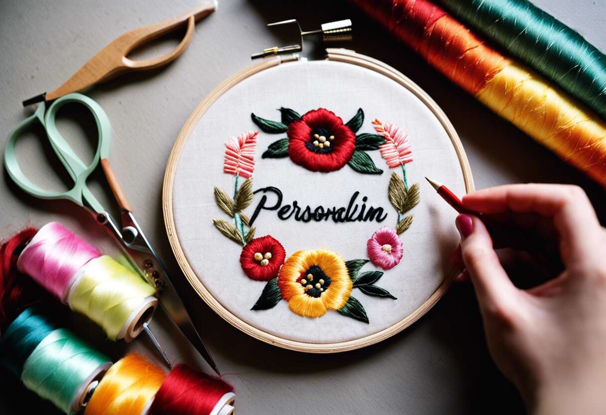 Personnaliser la police d'écriture pour une broderie unique