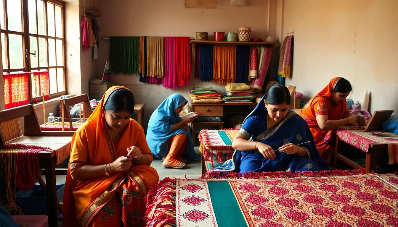 Découverte des secrets de la broderie indienne