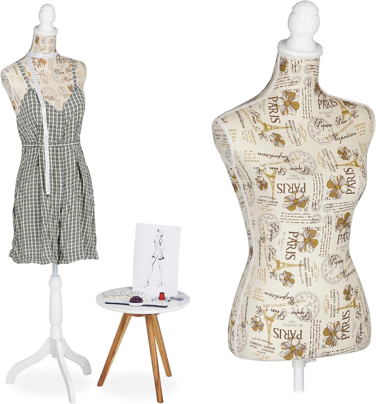 Test mannequin couture Relaxdays : confort et style