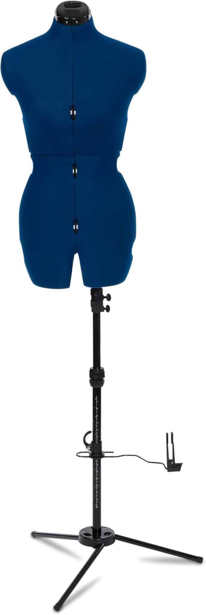 Test du mannequin Adjustoform Sew Deluxe réglable, bleu saphir, taille S