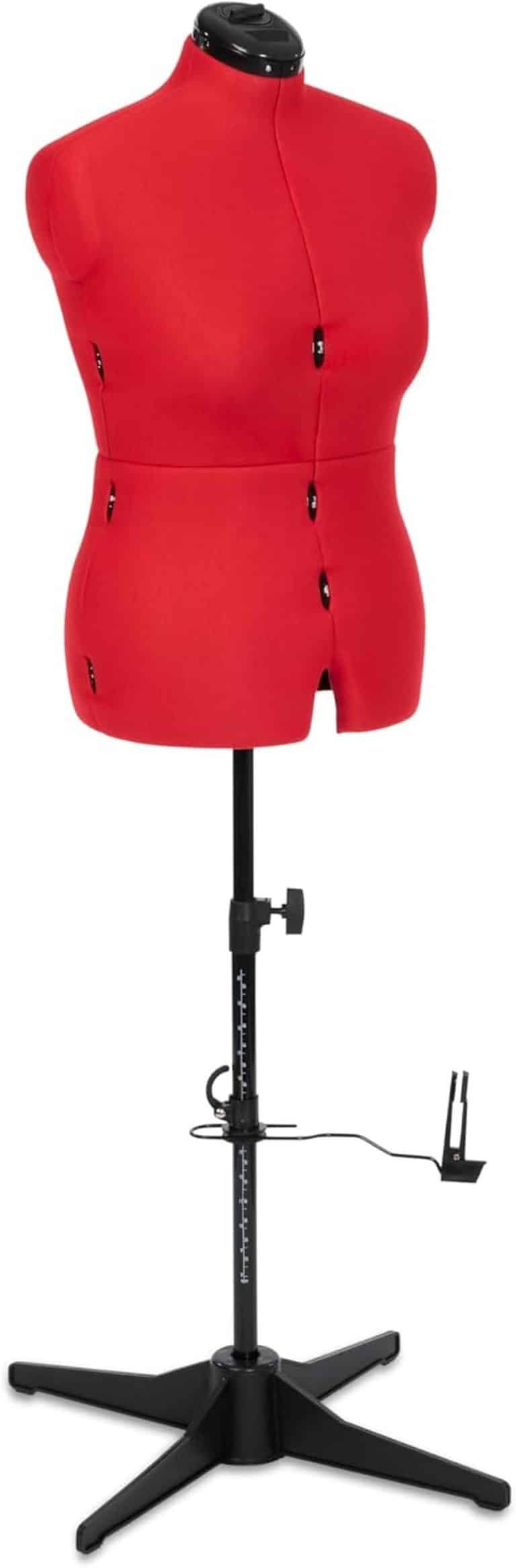 Test du mannequin de couture ajustable Adjustoform rouge coquelicot ...